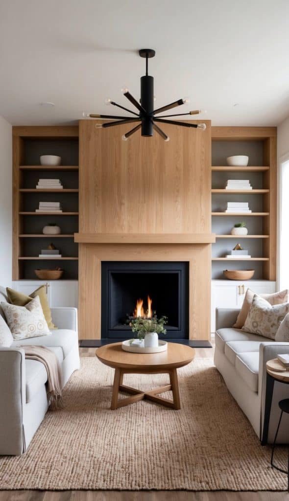 32 Fireplace Built-Ins With Shelves for Practical Storage: Cozy and ...