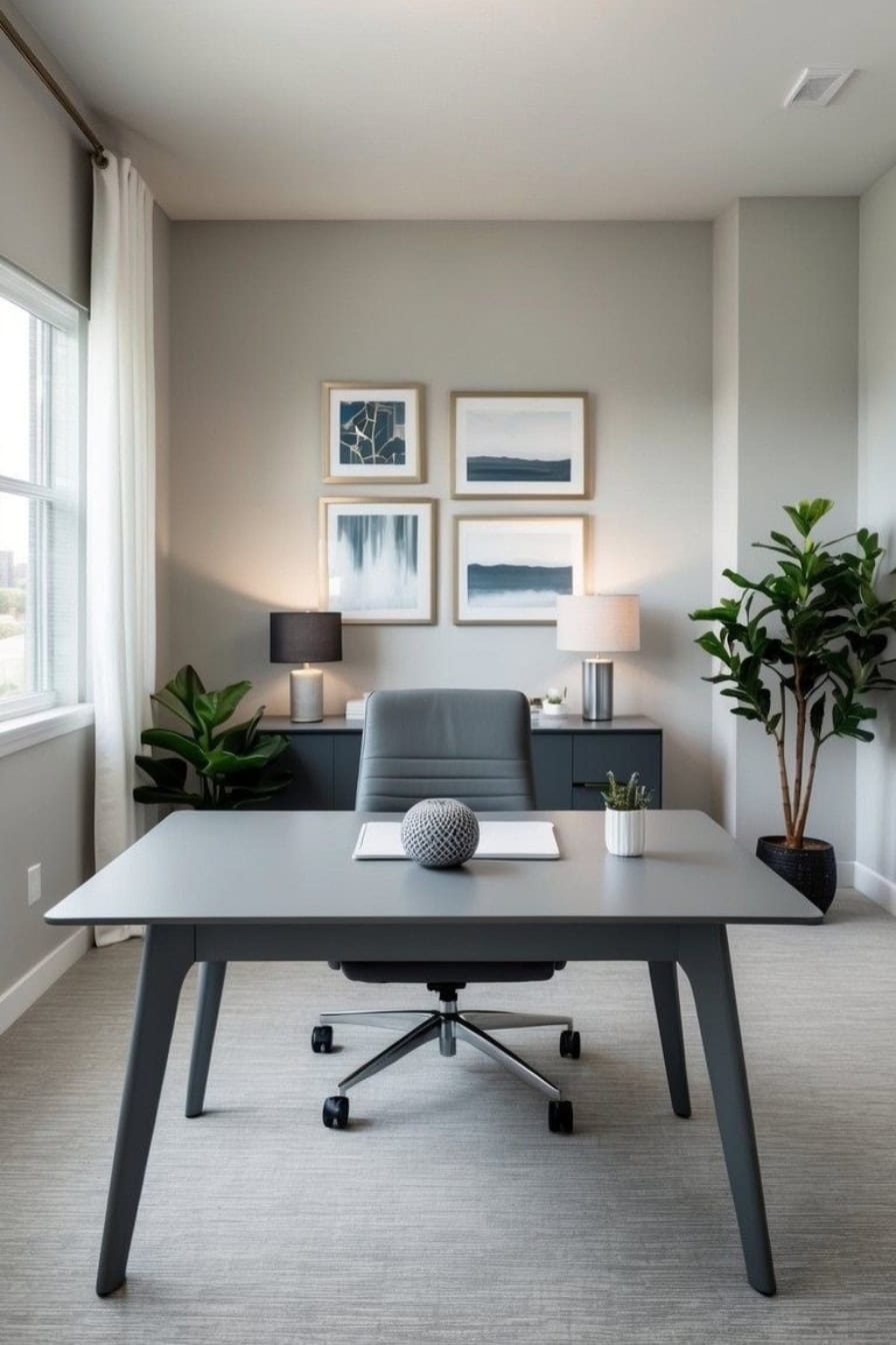 15 Gray Home Office Ideas for Modern Sophistication: Elevate Your ...
