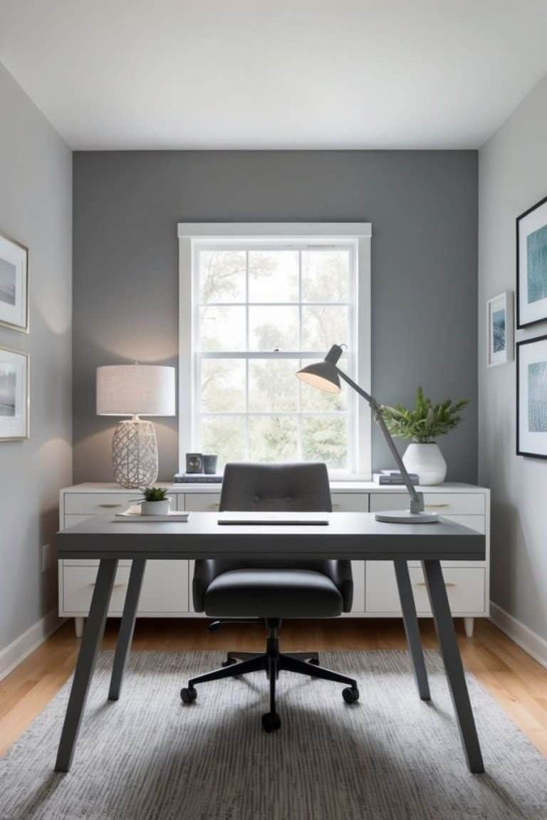 15 Gray Home Office Ideas for Modern Sophistication: Elevate Your ...